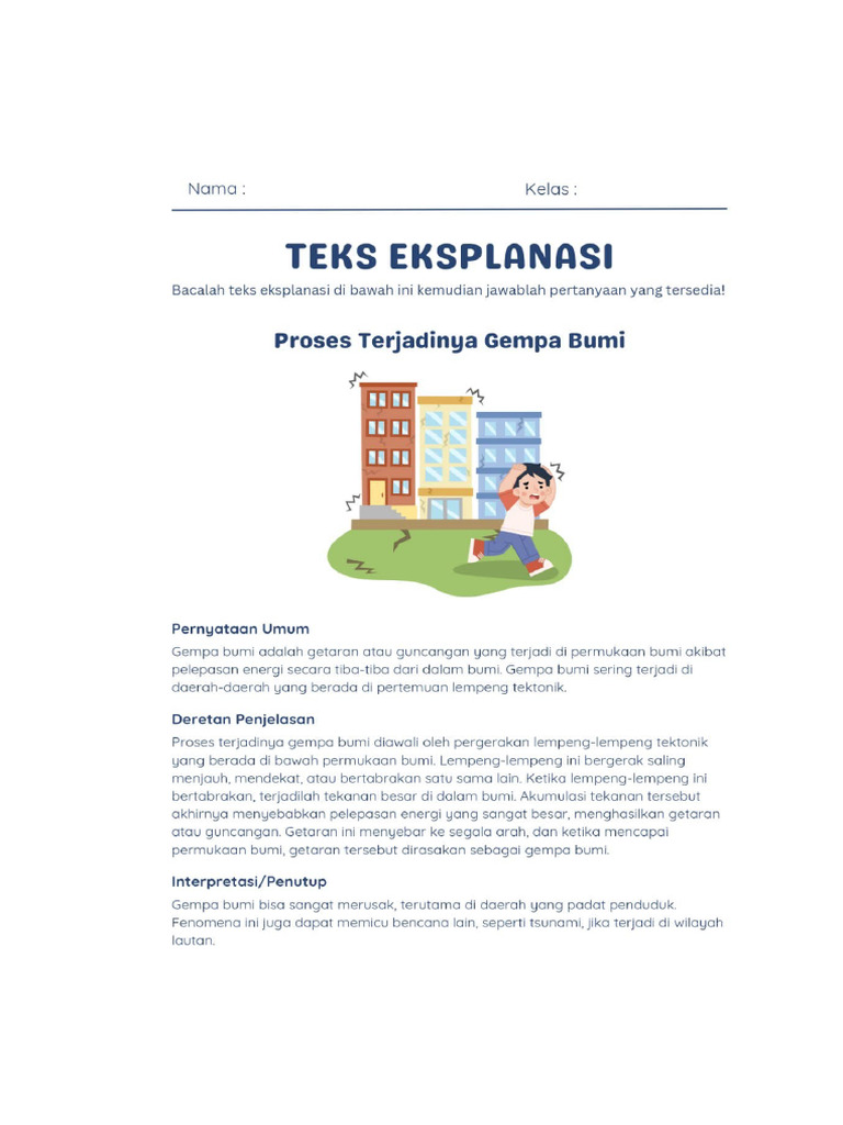 LKPD Teks Eksplanasi | PDF