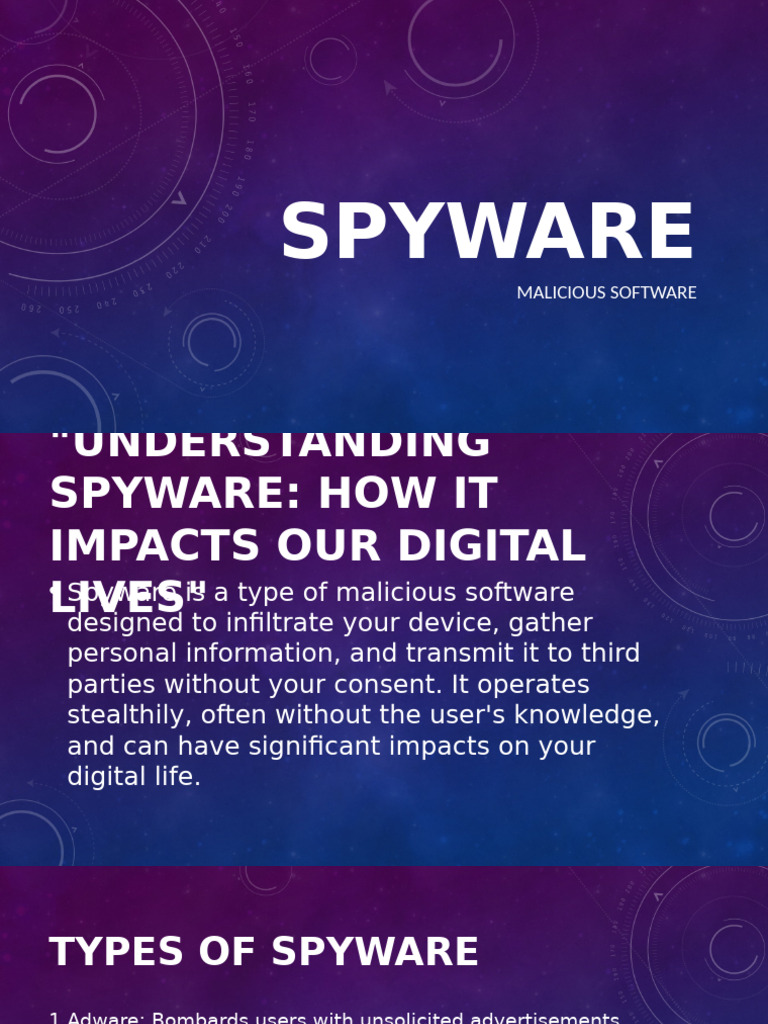 Understanding Spyware and Its Risks | PDF