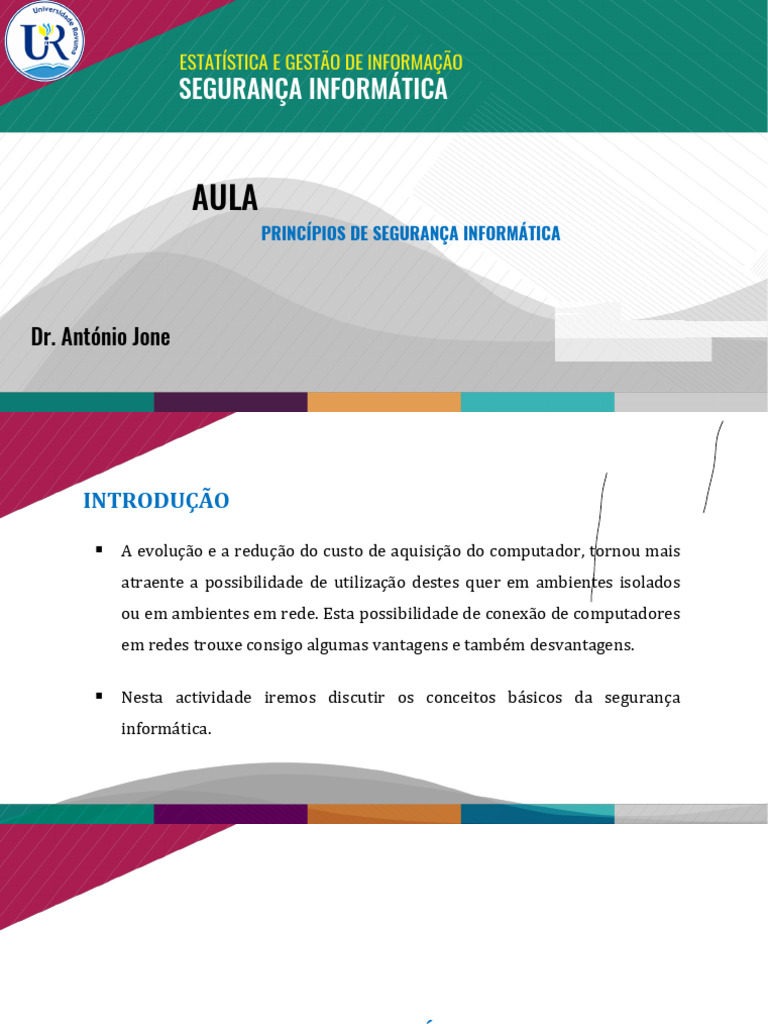 Princípios de Segurança Informática | PDF | Segurança da informação ...