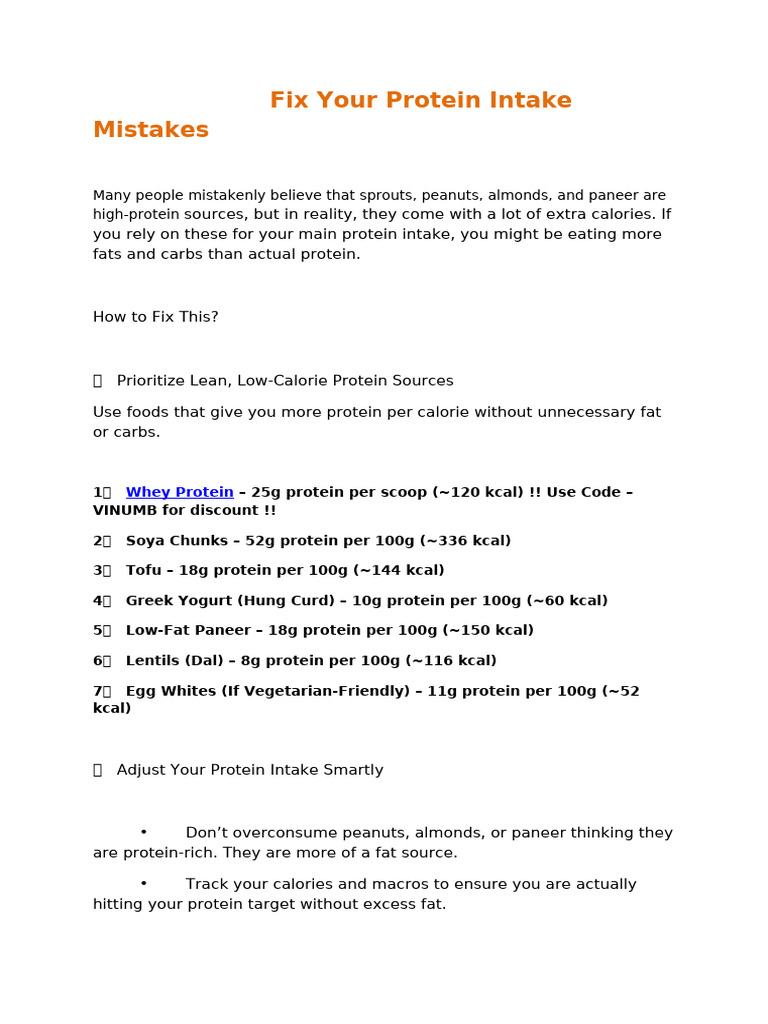 Fix_Your_Protein_Intake_Mistakes | PDF