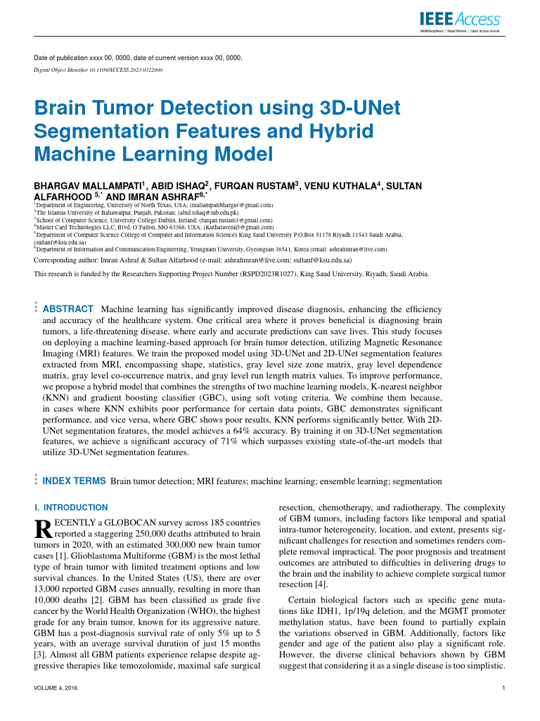 Brain_Tumor_Detection_using_3D-UNet_Segmentation_F | PDF | Image Segmentation | Magnetic ...