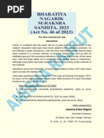 BNSS NOTES | PDF | Bail | Arrest