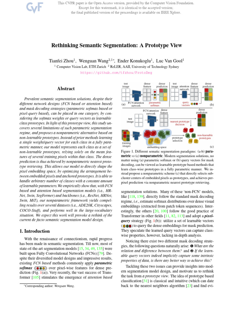 Prototype Based Deepm Learning Paper 2 Zhou | PDF | Image Segmentation | Statistical Classification
