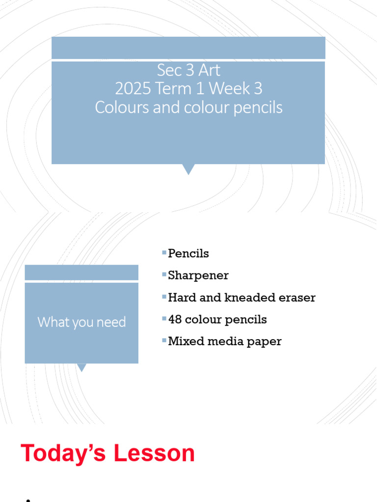 2025 TW2 3 Art - Colours and Colour Pencils | PDF | Color | Vision