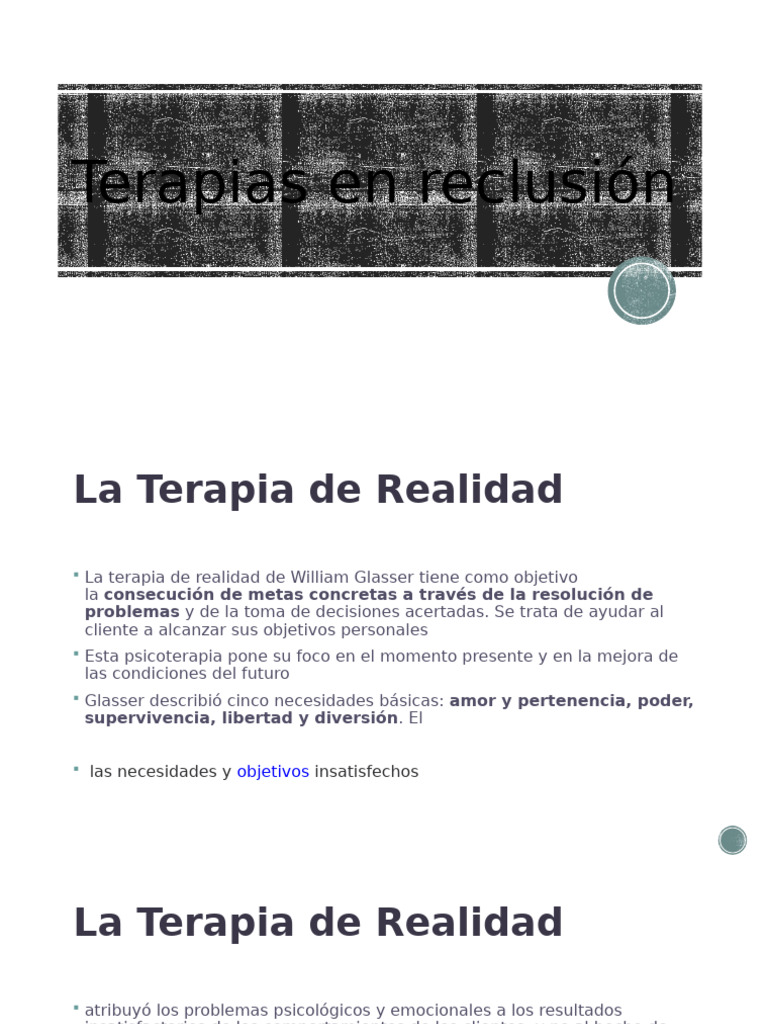 Terapias de Cambio Conductual en Reclusión | PDF | Psicoterapia ...
