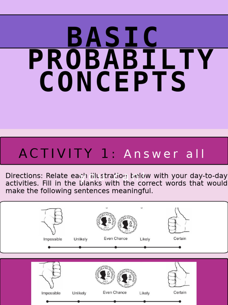 Q4_Basic Probabilty Concepts (DEC.7,2024) | PDF | Probability Theory | Probability