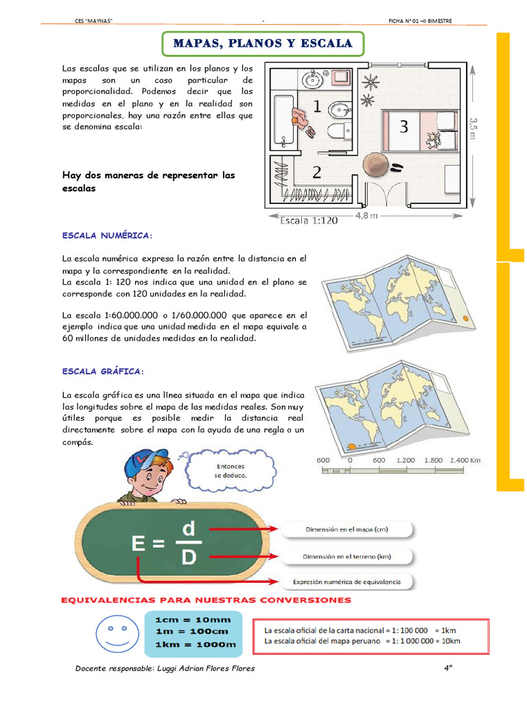 Mapas Escalas 3° | PDF