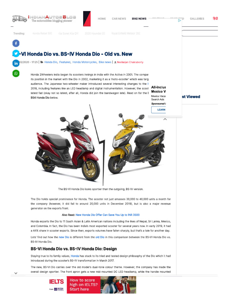 Dio 4 Vs Dio 6 | PDF