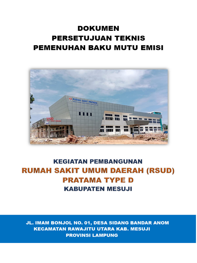 Pertek Emisi Rsud Mesuji Revisi | PDF