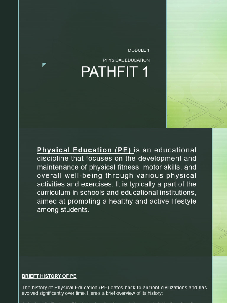 PATHFIT 1-MODULE 1 (1st Sem) | PDF | Physical Education | Strength Training