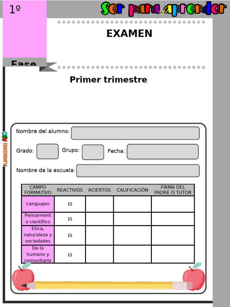 Examen_1Â°_I_Trimestre | PDF
