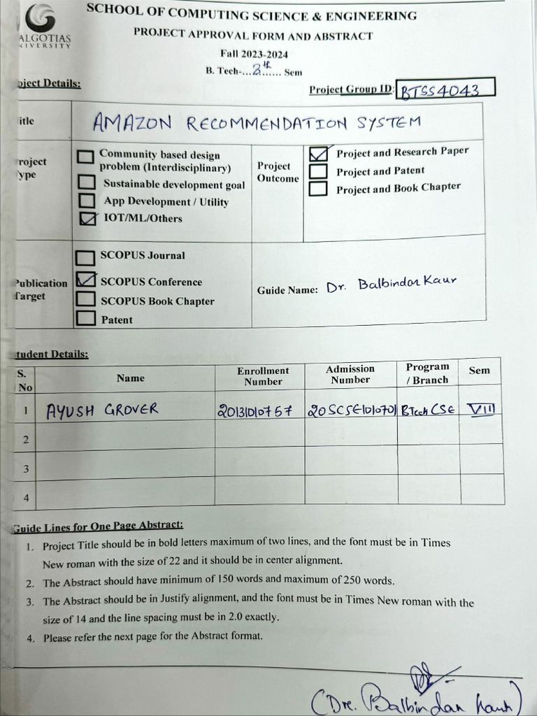 Approval Form MTE | PDF
