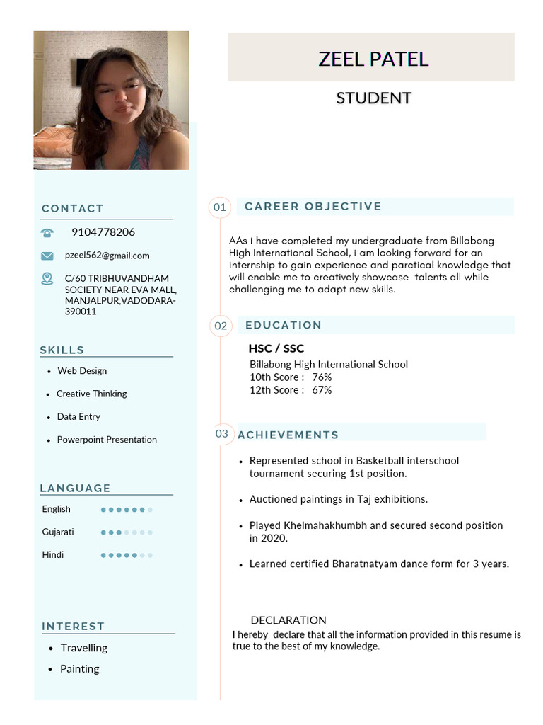 Zeel Patel Resume | PDF
