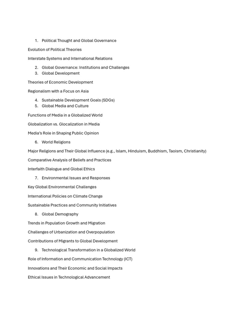 Topics GE 3 1 1 | PDF