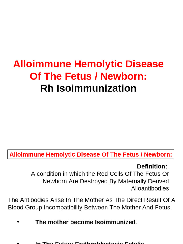 Understanding Rh Isoimmunization Risks | PDF | Blood Type | Antibody