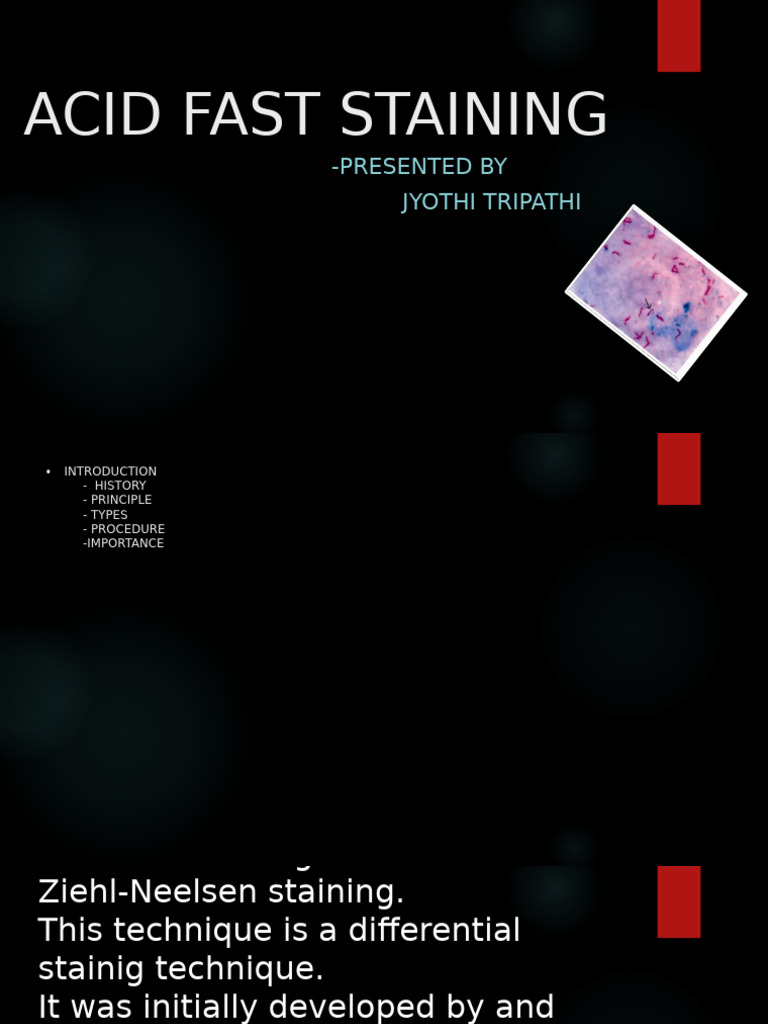 ACID FAST STAINING Overview | PDF