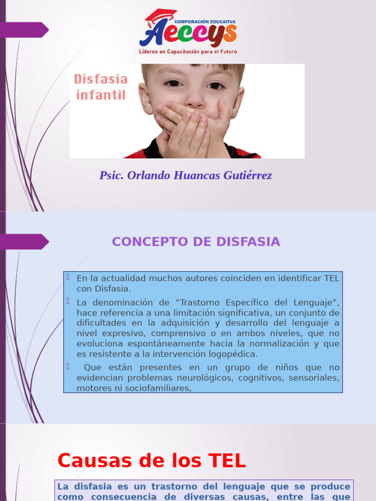 Disfasia: Conceptos y Tratamientos | PDF | Aquisición de idioma | Afasia