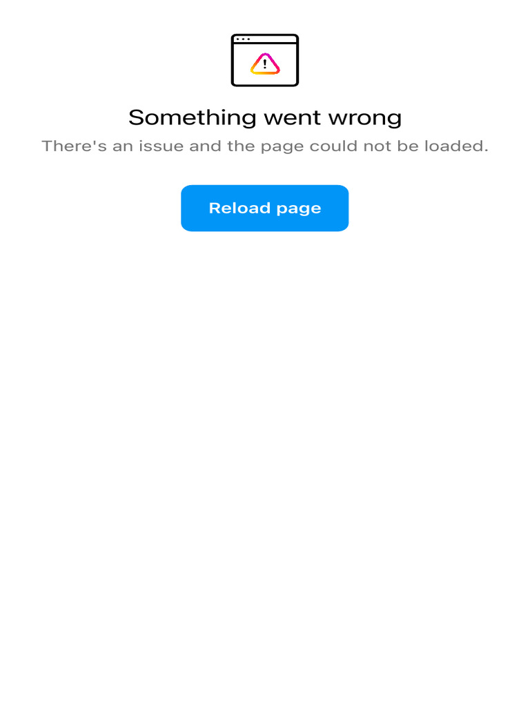 Instagram Page Load Error | PDF
