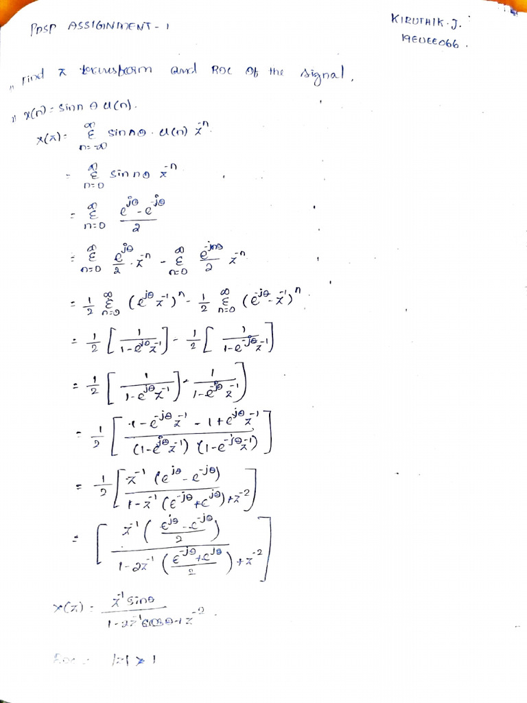 19euee066 PDSP Assignment | PDF