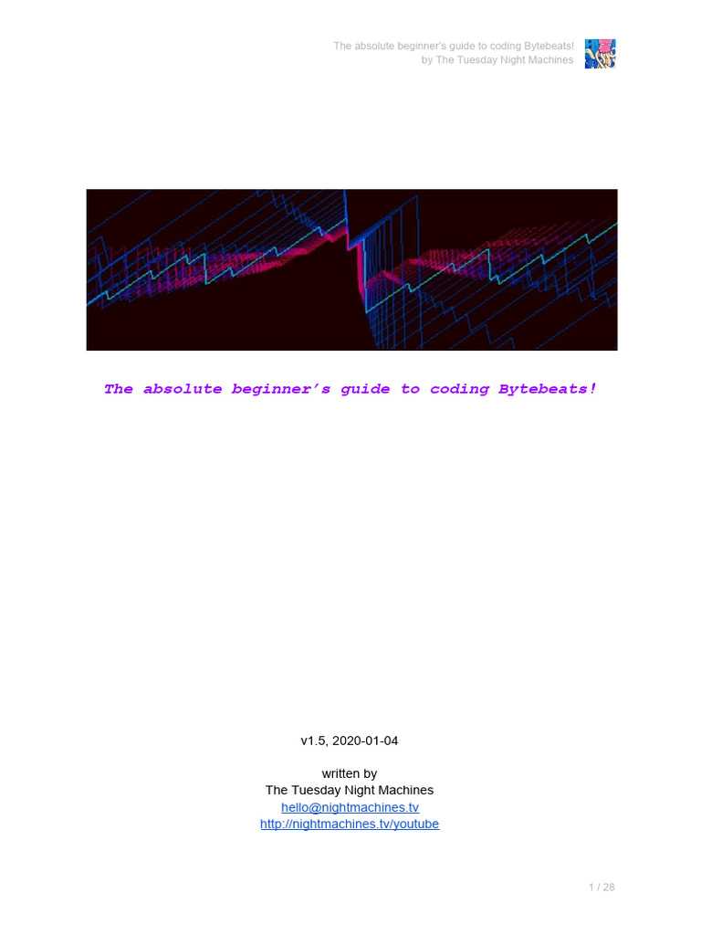 Bytebeats Beginners Guide TTNM v1-5 | PDF | Computer Engineering