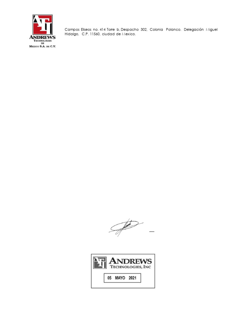 Constancia Labora Andrews Technologies | PDF