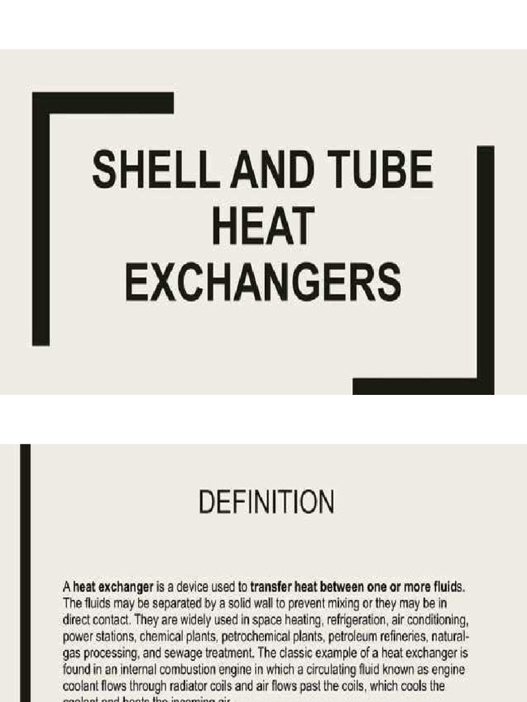 Shell and Tube Designs.pptx | PDF