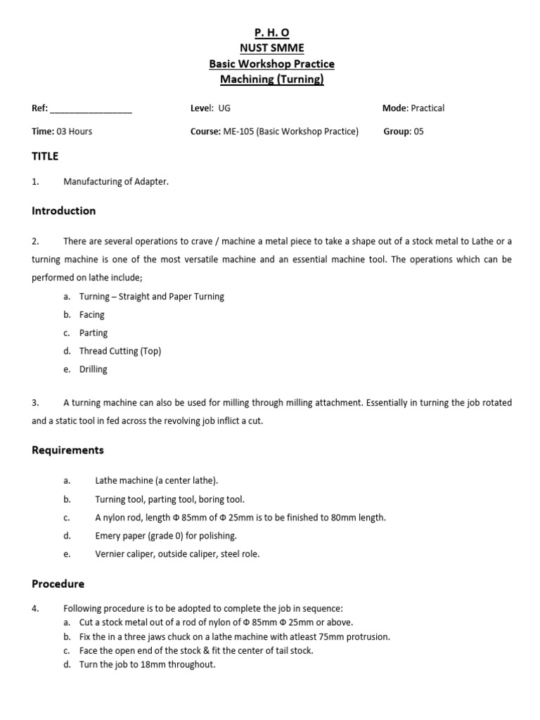 Laporan Praktikum Mesin Bubut | PDF | Machining | Industrial Processes