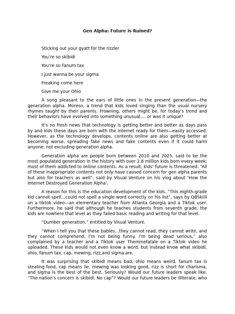 Feature Filipino Gen Alpha | PDF | Human Communication