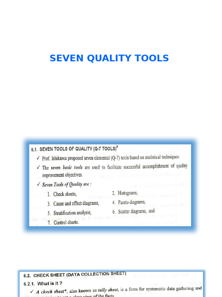 Seven Quality Tools | PDF