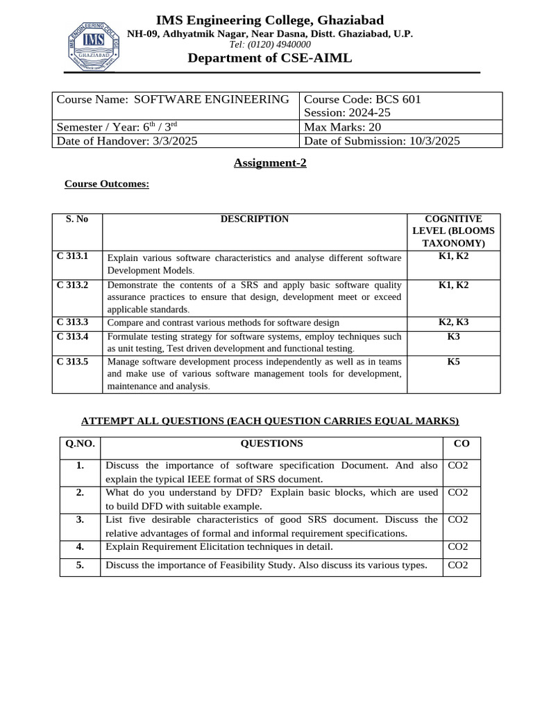 828 SE Assignment 2 | PDF | Software | Information Technology