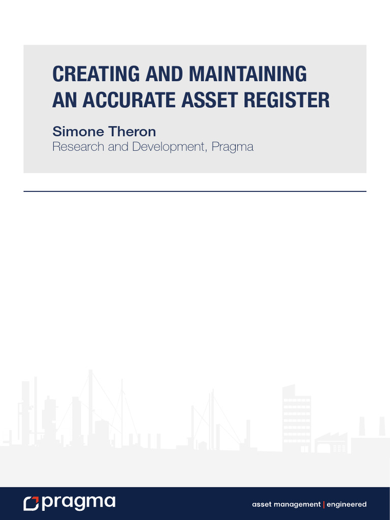 White Paper - Creating and Maintaining An Accurate Asset Register | PDF ...