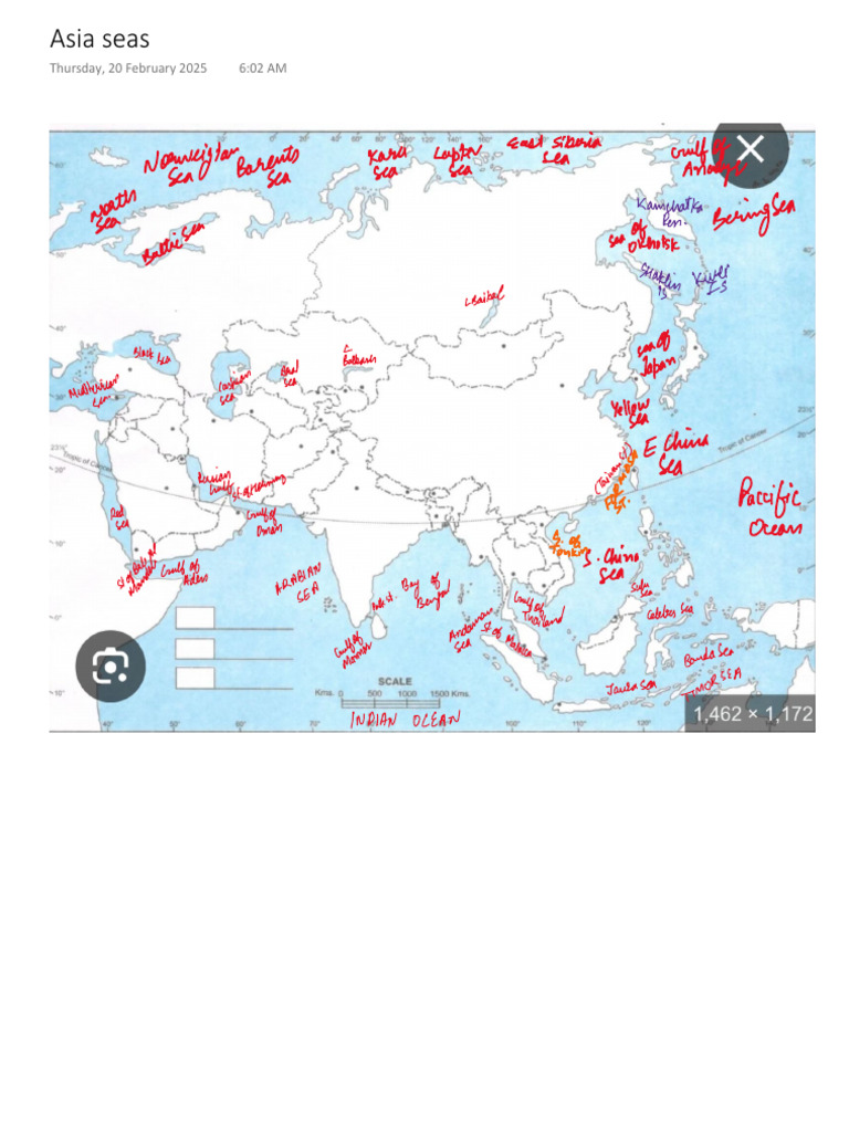 Overview of Asia's Seas and Oceans | PDF