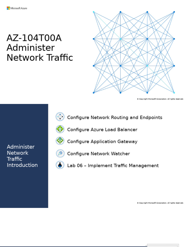 Az 104t00a Enu Powerpoint 06 | PDF | Computer Network | Microsoft Azure