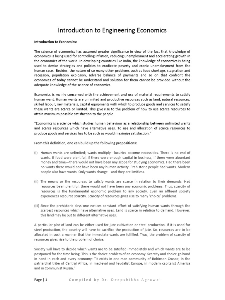 Introduction To Engineering Economics | PDF | Microeconomics ...