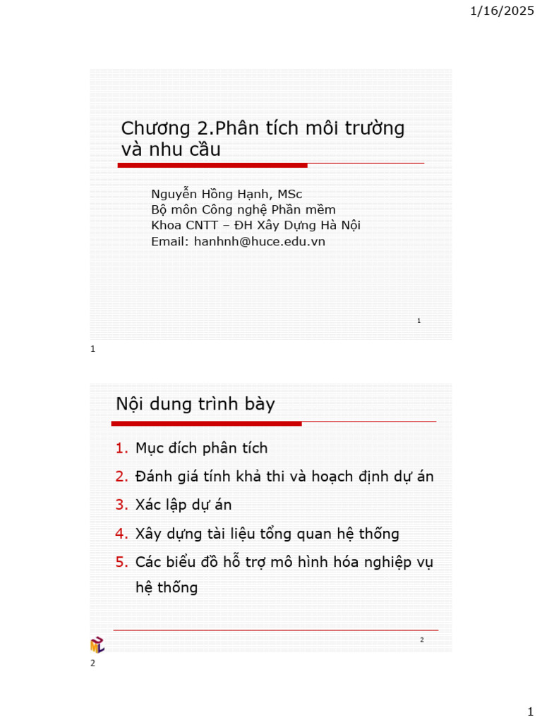 Ch02 1 PhanTichMoiTruongVaNhuCau2023 | PDF