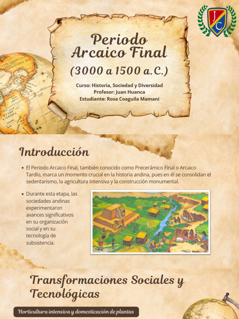 Periodo Arcaico Final: Fundamentos Andinos | PDF | Era precolombina