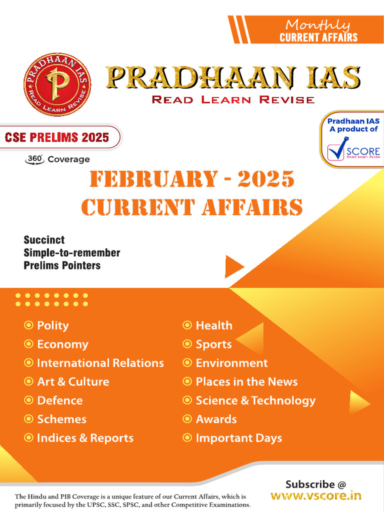 February Current Affairs ? | PDF