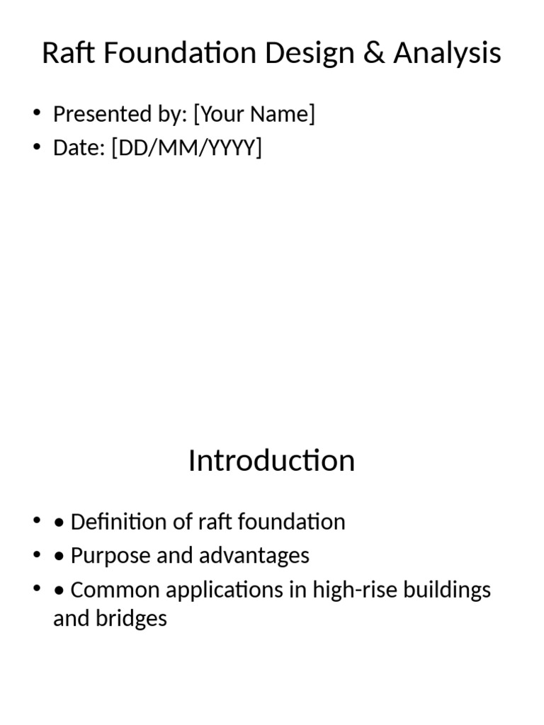 Raft Foundation Design | PDF