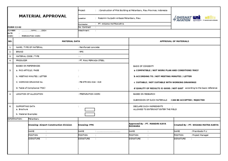 Approval Material Besi Beton | PDF | Real Estate