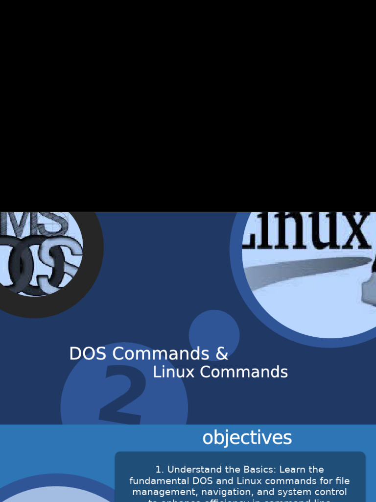 DOS Commands Linux Commands | PDF | Command Line Interface | Computer File