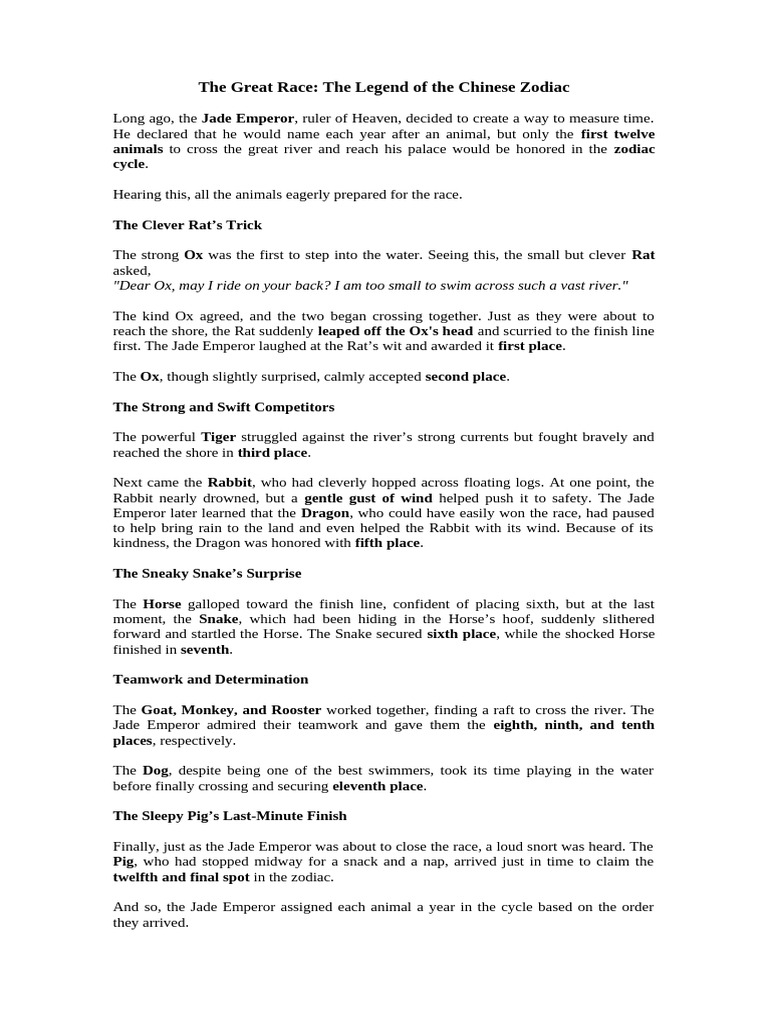 The Great Race | PDF