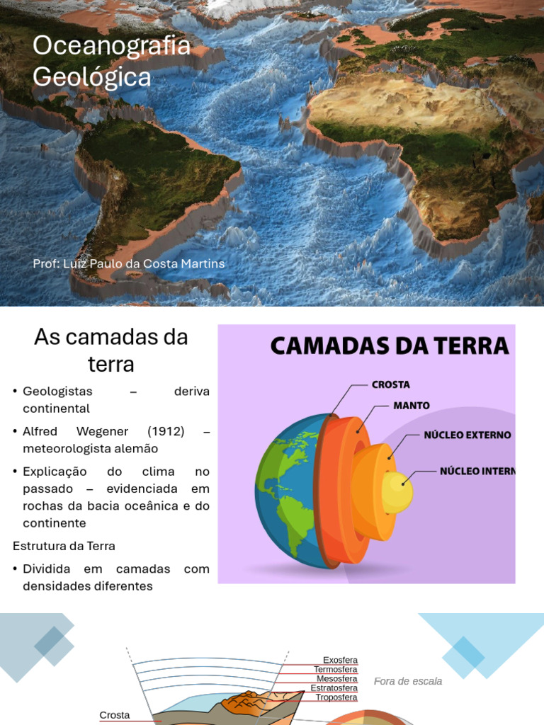 Estrutura e Dinâmica da Terra | PDF | Crosta (Geologia) | Placas tectônicas