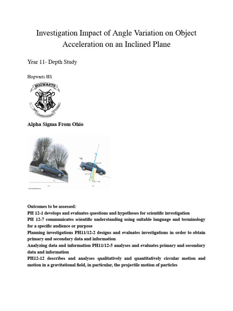 Physics Task 1 - Depth Study | PDF | Force | Observational Error