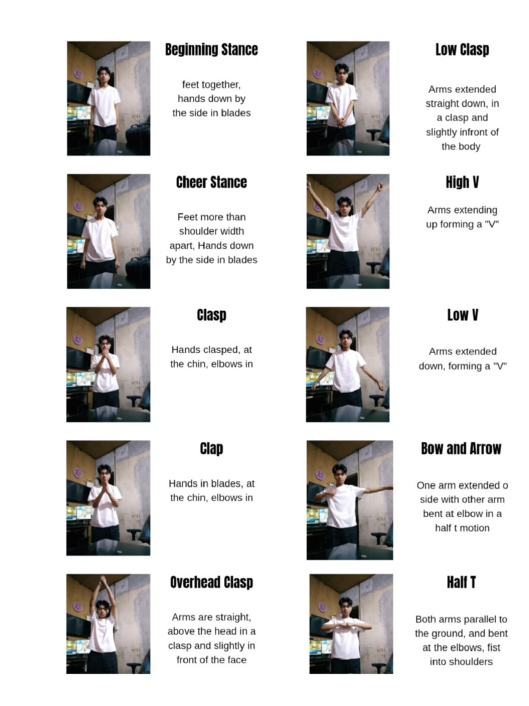 Jared Earl Cheer Stances | PDF