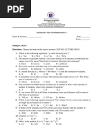 Grade 9 Math 2nd Quarter Exam 2025 | PDF | Mathematics | Mathematical ...
