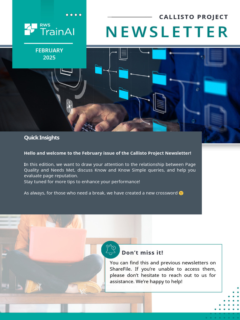 Callisto Project - Newsletter - February 2025 | PDF | Reputation | Information