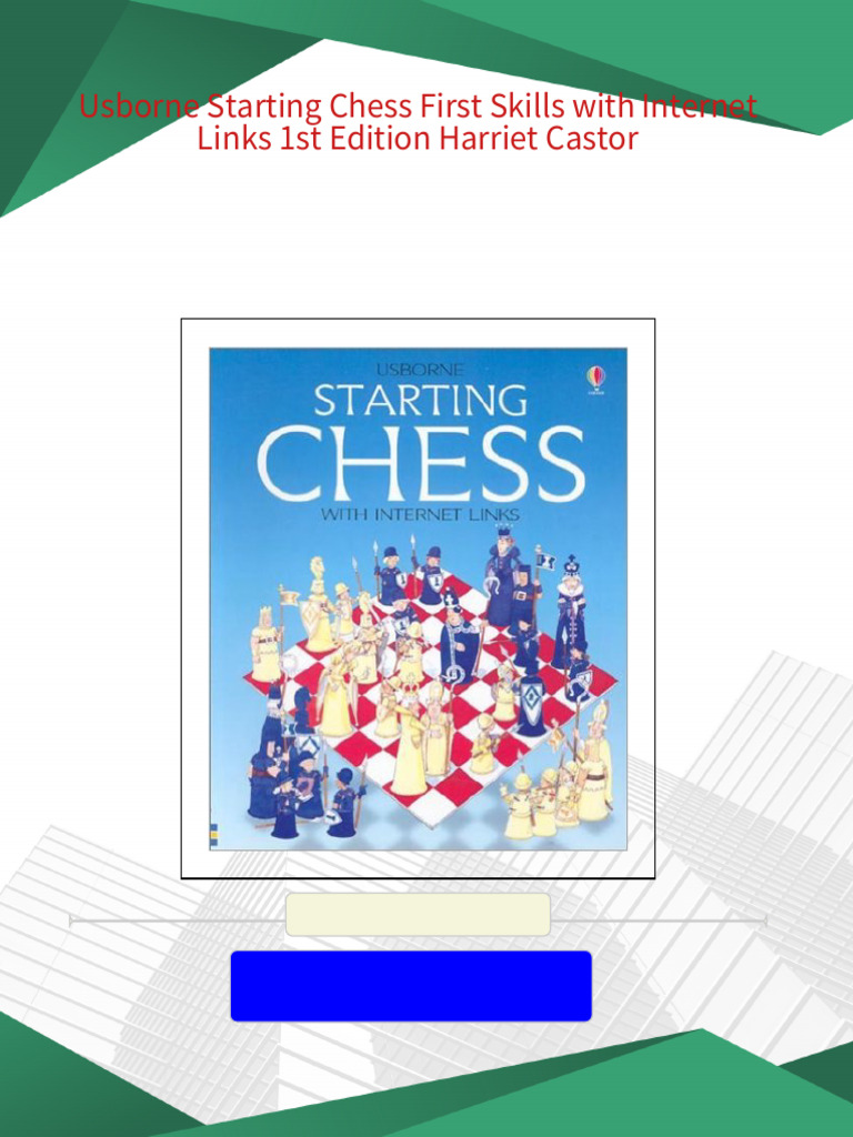 Usborne Starting Chess First Skills With Internet Links 1st Edition ...