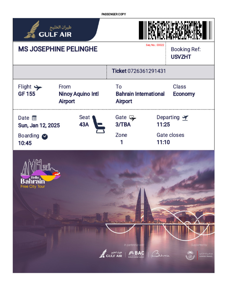 Confirmation - Check-In | PDF