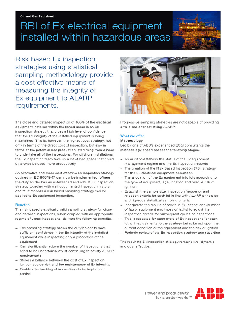 Risk-Based Inspection for Ex Equipment | PDF | Safety