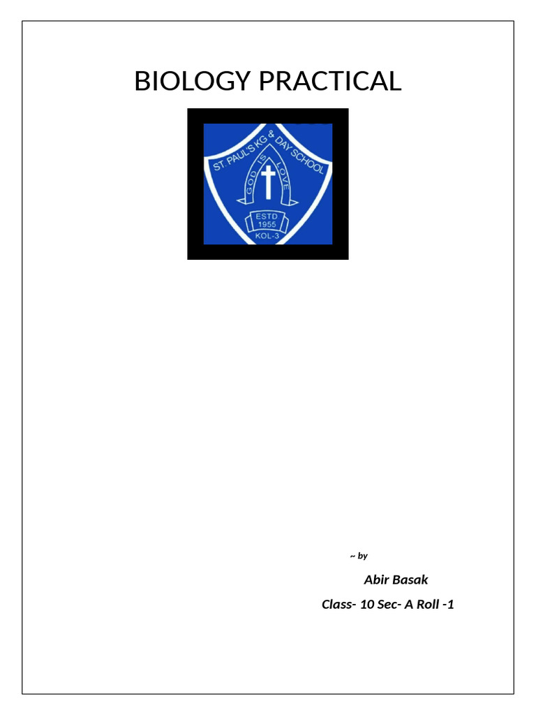 Class 10 Biology Practical Guide | PDF